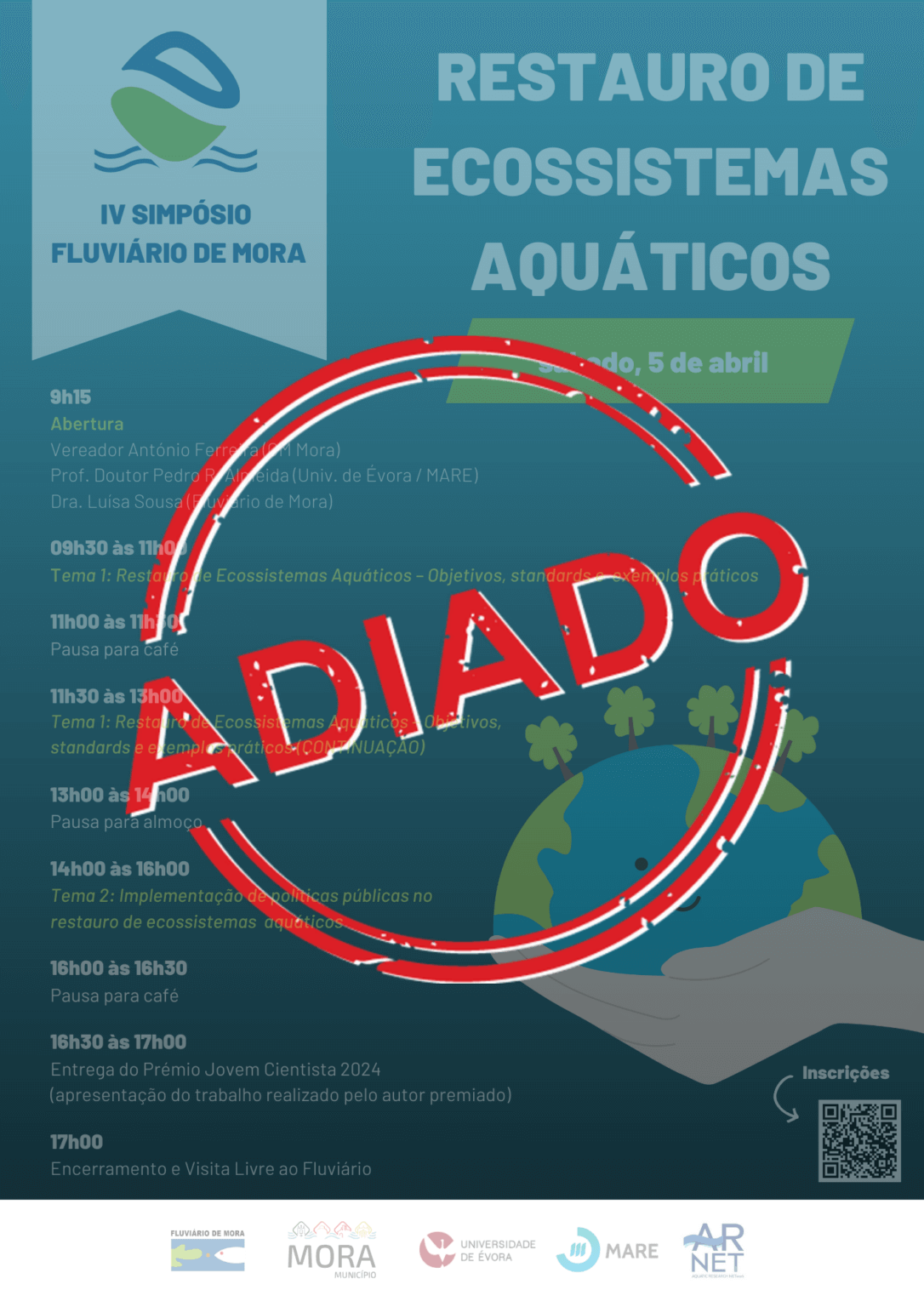 IV Simpósio Fluviário de Mora adiado – Fluviario de Mora